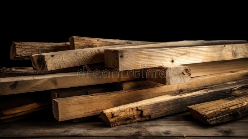 Authentic Timber Beams for Construction Background with Copy Space ...