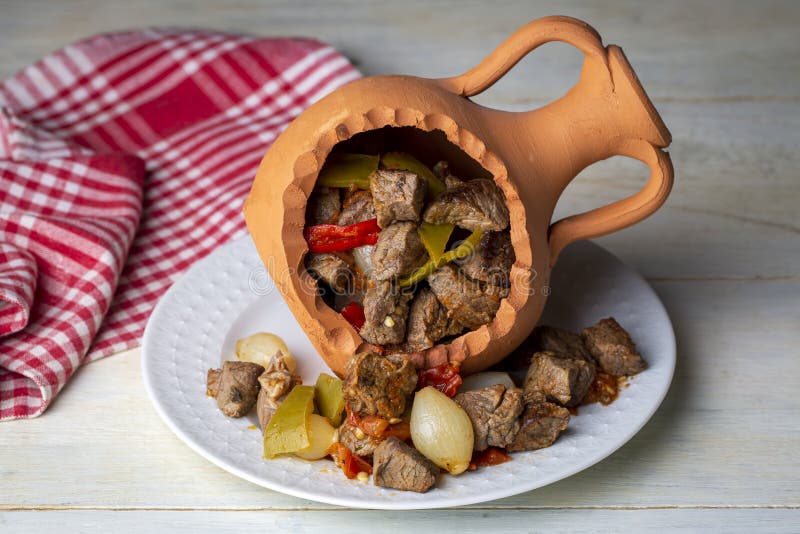 Authentic Turkish Testi Kebab Cooked in Earthenware Waterjug, Turkish ...