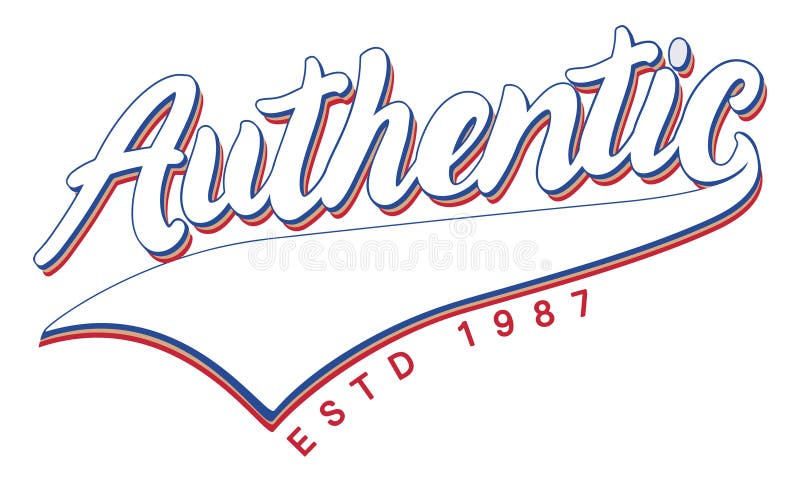 Authentic typographic. stock vector. Illustration of background - 319145299