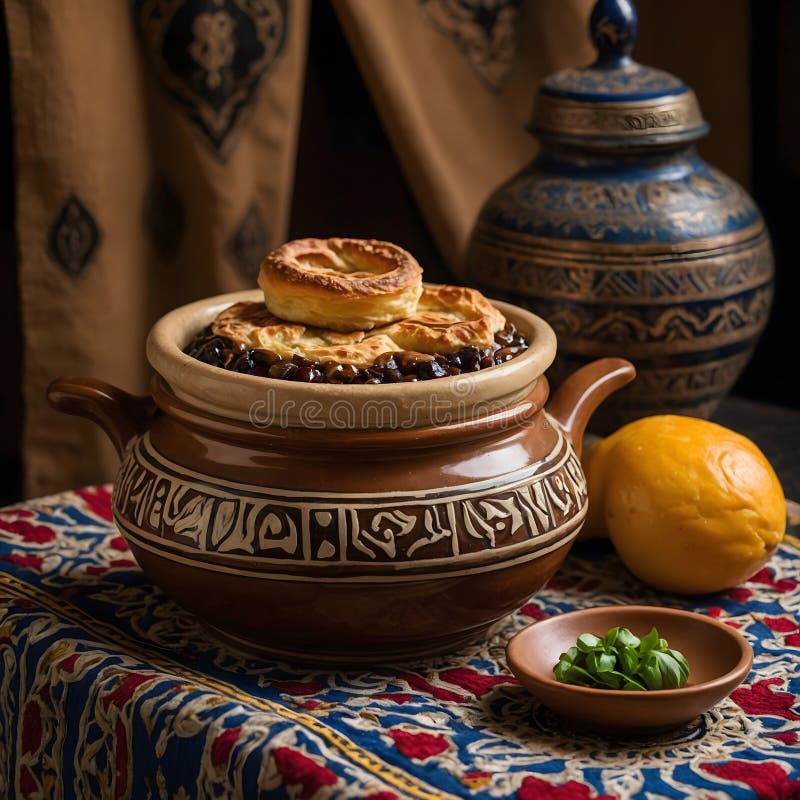 Authentic Umm Ali: Crispy Pastry in a Rustic Egyptian Earthenware Pot ...