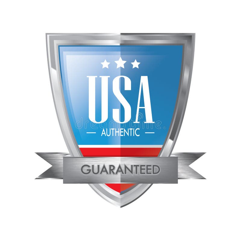 Authentic Usa Banner. Vector Illustration Decorative Design Stock ...