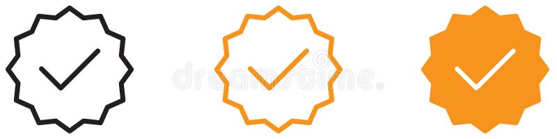 Authentic Verified Badge Icon for Certification and Validation Graphics ...