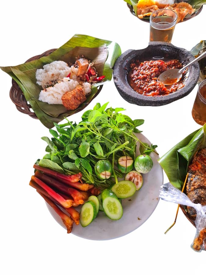 Authentic West Java Salad Photographed Closeup Stock Photo - Image of ...