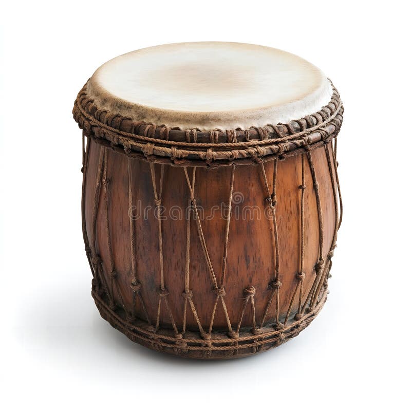 Authentic Wooden Barrel Drum Traditional Asian Percussion Instrument ...