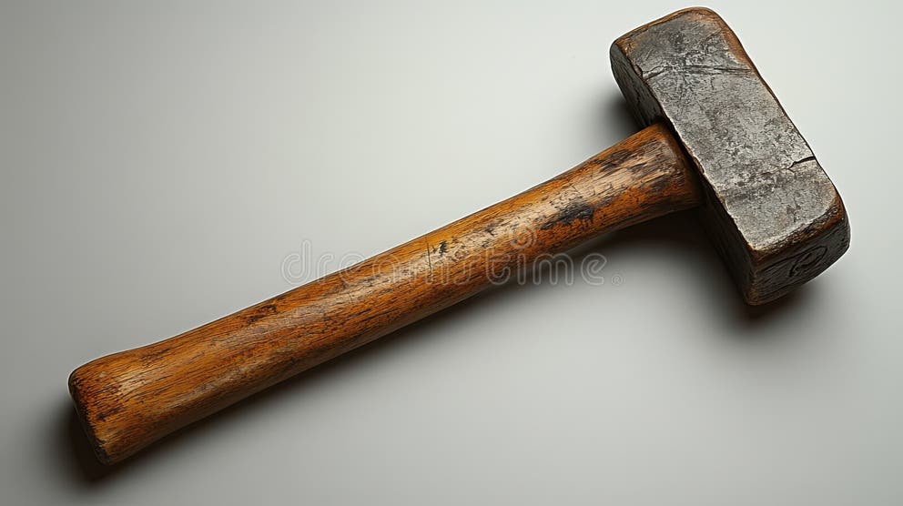 Authentic Wooden Handled Hammer Tool for DIY Projects Stock Photo ...