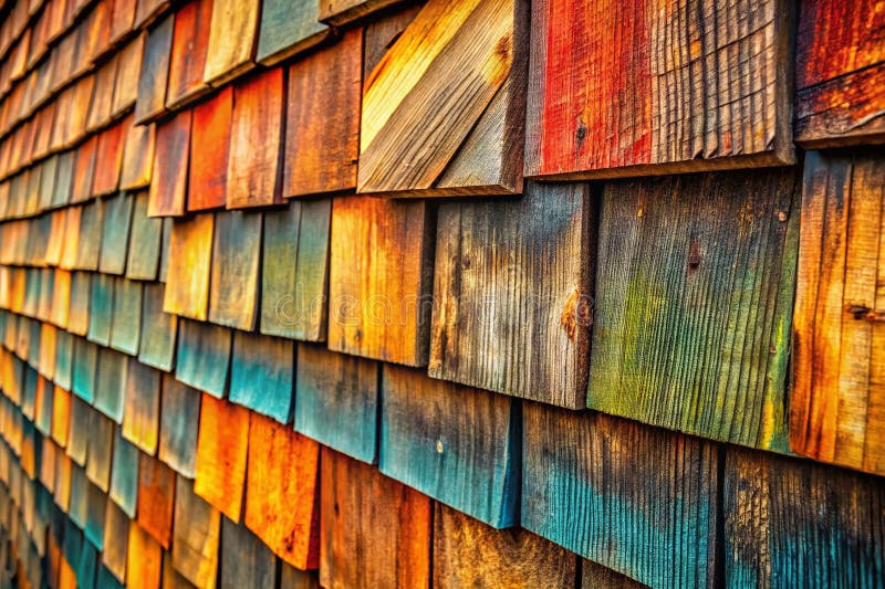 Authentic Wooden Shingle Wall Texture a Rustic Background for ...