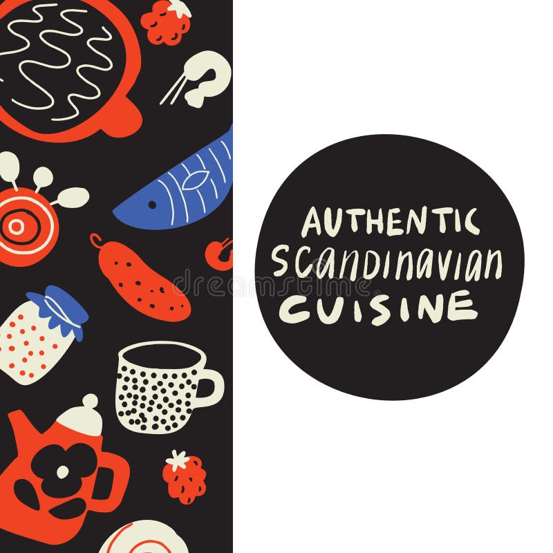Authentical Scandinavian Cuisine Stock Illustrations – 3 Authentical ...
