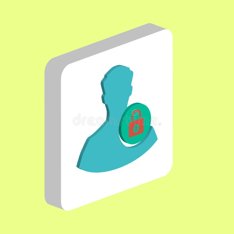 Authenticate, Login Simple Vector Icon. Illustration Symbol Design ...
