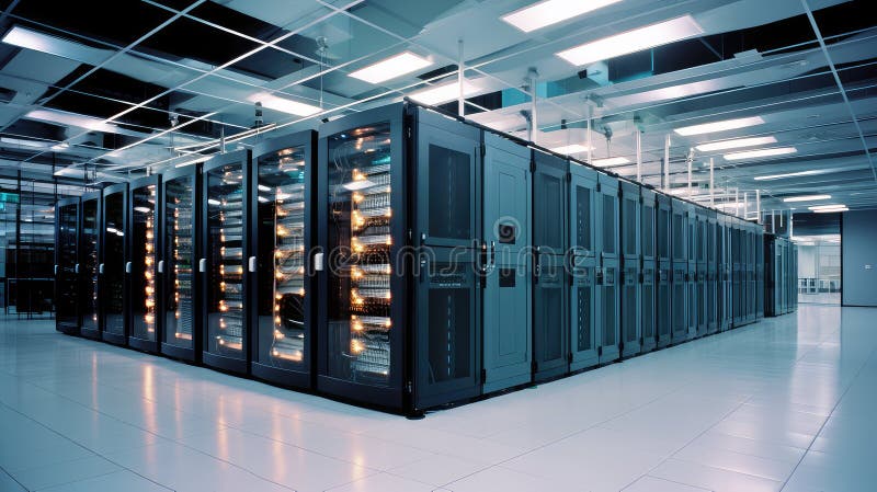 Authentication Computer Technology Server Room Stock Illustration ...