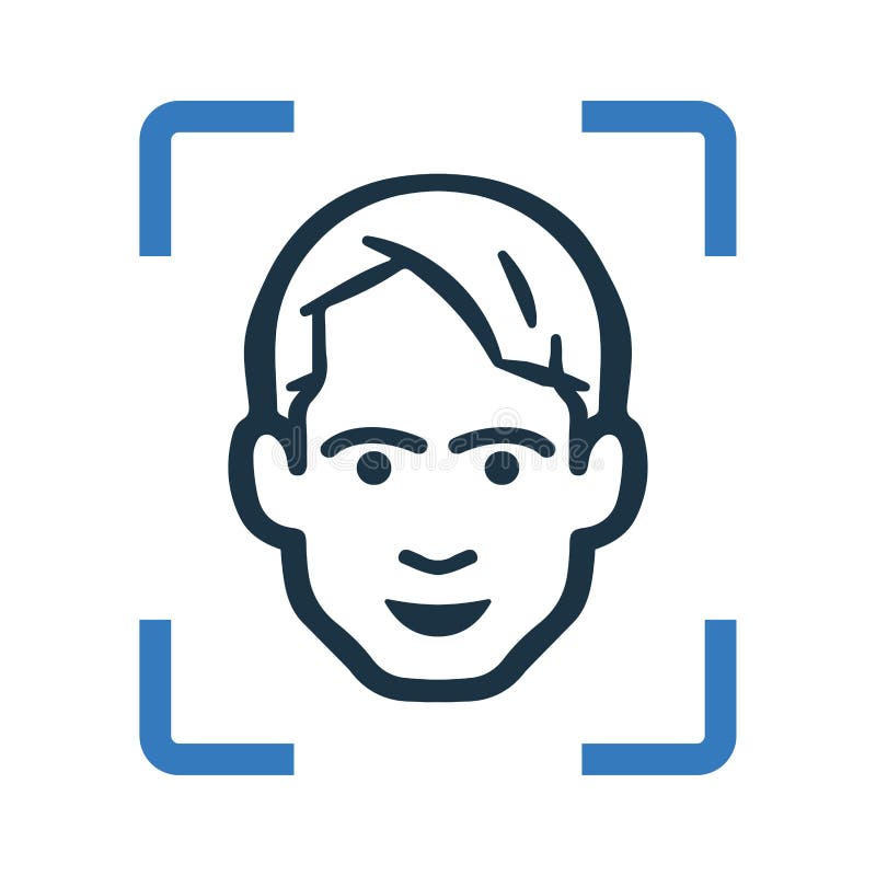 Authentication, Face, Scan Icon. Simple Editable Vector Design Isolated ...