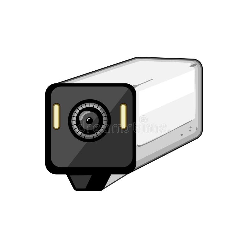 Authentication Facial Recognition Camera Cartoon Vector Illustration ...