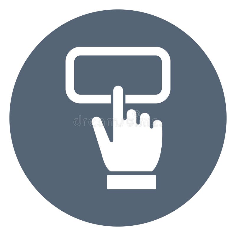 Finger Tap Isolated Vector Icon Which Can Easily Modify or Edit Stock ...