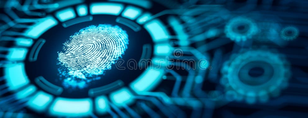 Authentication by Fingerprint Recognition. Biometric. Security System ...