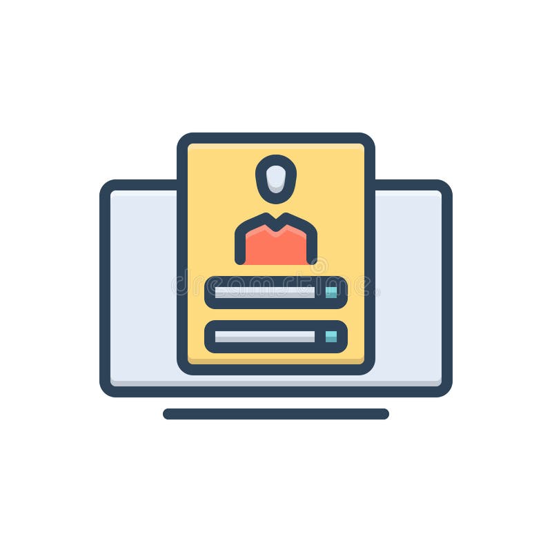 Color Illustration Icon for Authentication, Genuine and Certificate ...