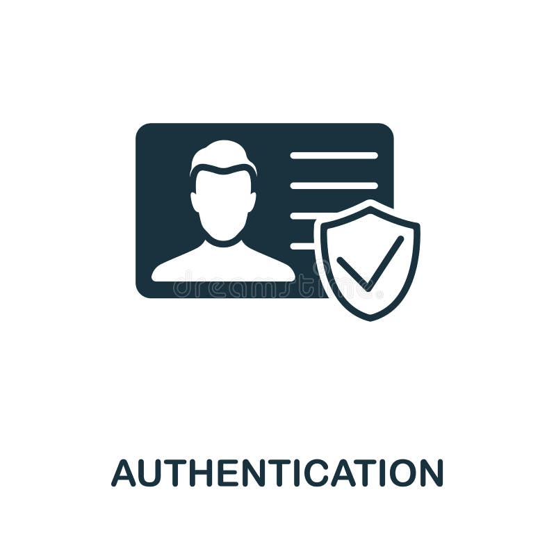 Authentication Icon. Monochrome Simple Cybercrime Icon for Templates ... Authentication Icon. Monochrome Simple Cybercrime Icon for Templates ...