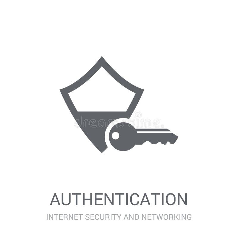 Authentication Icon. Trendy Authentication Logo Concept on White Stock ...