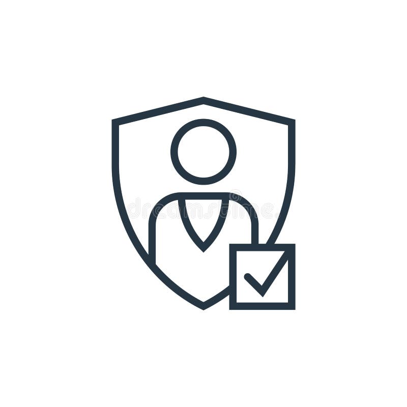Authentication Icon Vector from Business Marketing Concept. Thin Line ...