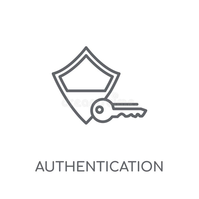 Authentication Linear Icon. Modern Outline Authentication Logo C Stock ...