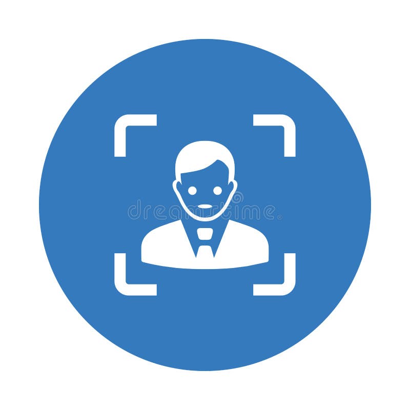 Authentication, Recognition, Scan, Scanning Icon. Blue Color Design ...