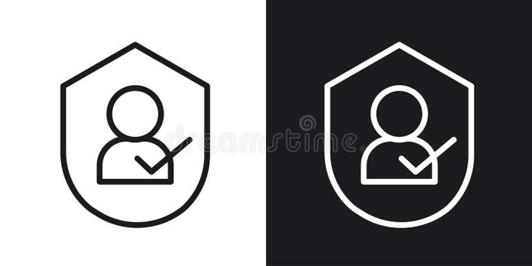 Authentication Vecor Icon Set Stock Vector - Illustration of personal ...