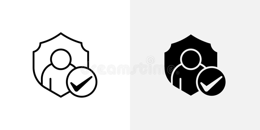Authentication Vecor Icon Set Stock Vector - Illustration of privacy ...