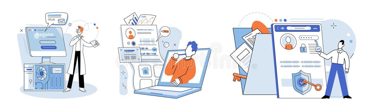 Authentication Mechanisms Stock Illustrations – 111 Authentication ...