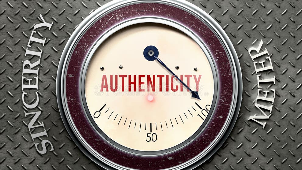 Authenticity and Sincerity that is Hitting a Full Scale, Showing a Very ...