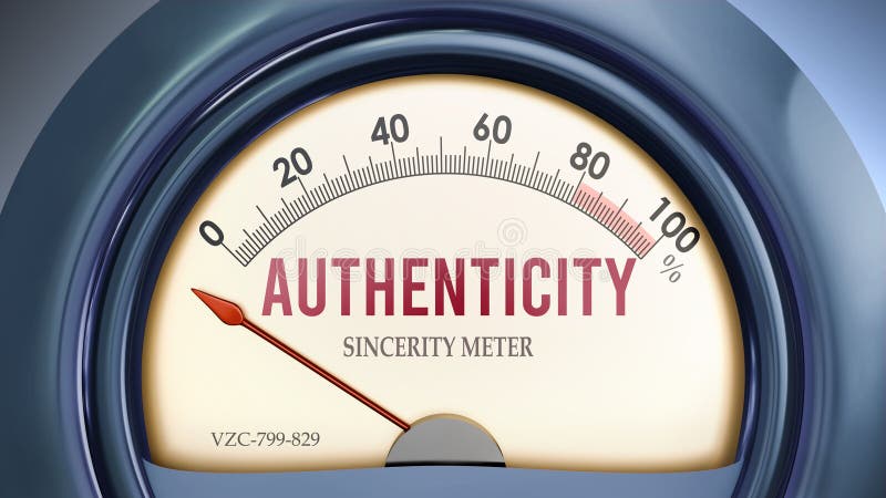 Authenticity and Sincerity Meter that Hits less Than Zero, Very Low ...