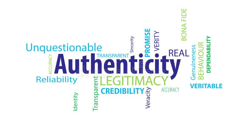 Animated Authenticity Word Cloud on a Blue Background Stock Footage ...