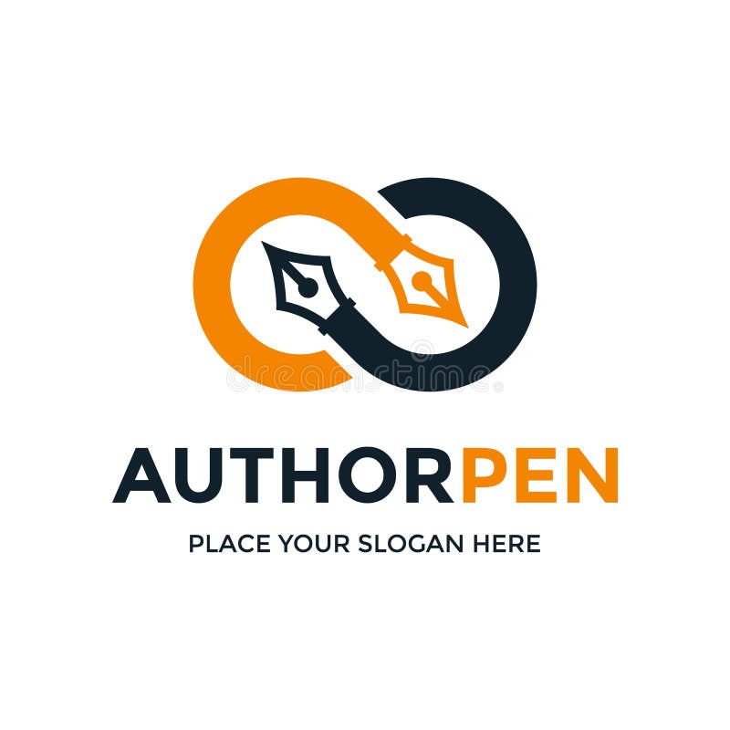 Author Pen Vector Logo Template Stock Vector - Illustration of business ...