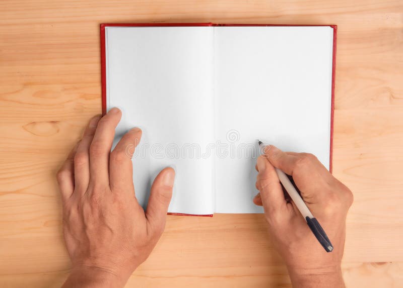 The Author Signs an Autograph Stock Image - Image of page, sheet: 195970805