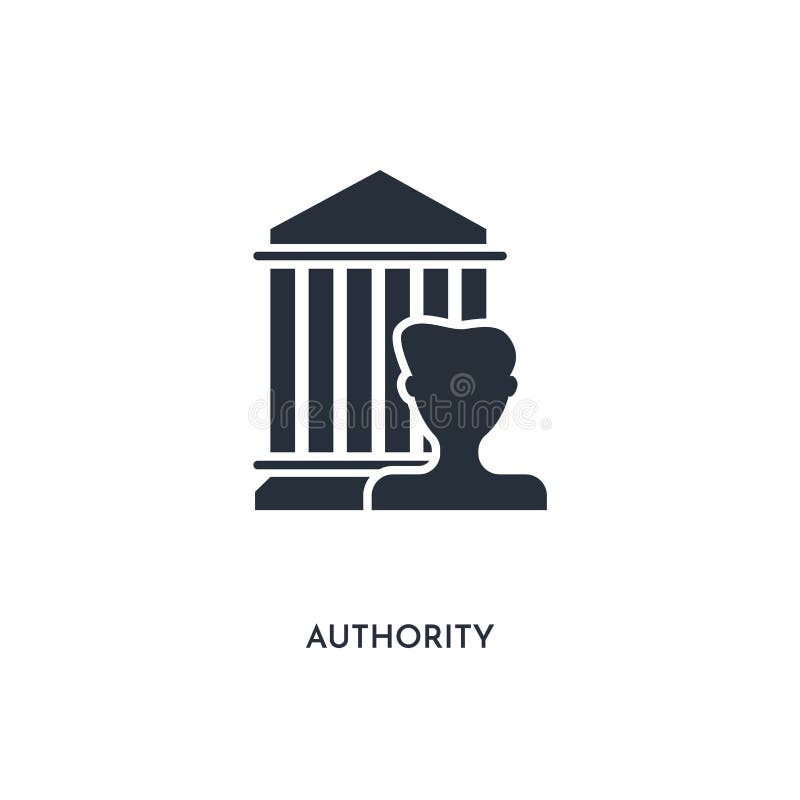 Authority Icon. Simple Element Illustration. Isolated Trendy Filled ...