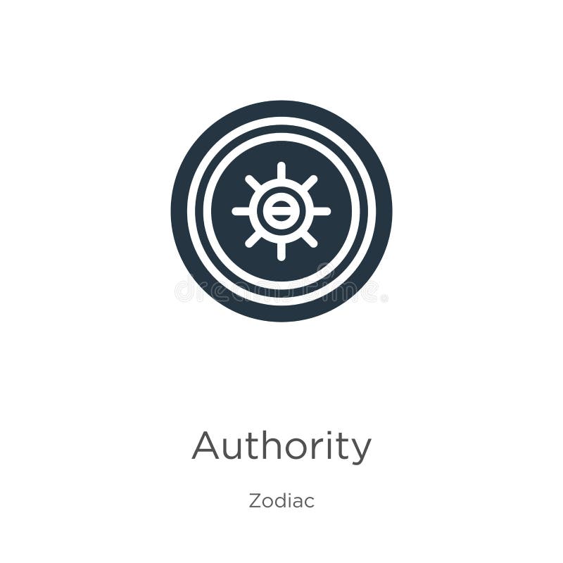 Authority Icon Vector. Trendy Flat Authority Icon from Zodiac ...