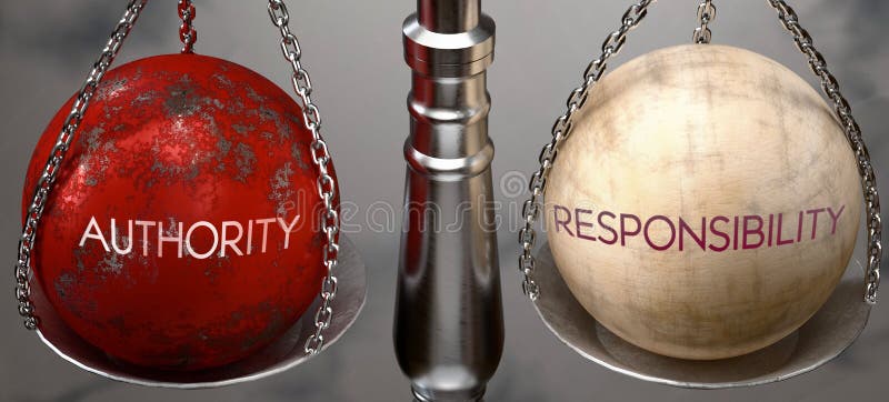 Authority or Responsibility As a Choice in Life - Pictured As Words ...