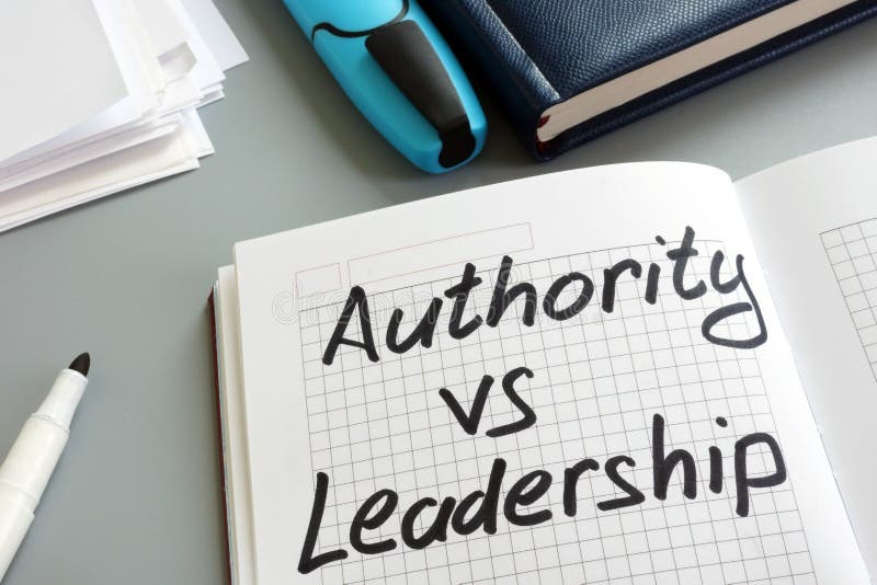 Authority Vs Leadership Sign in the Note. Types of Management Stock ...