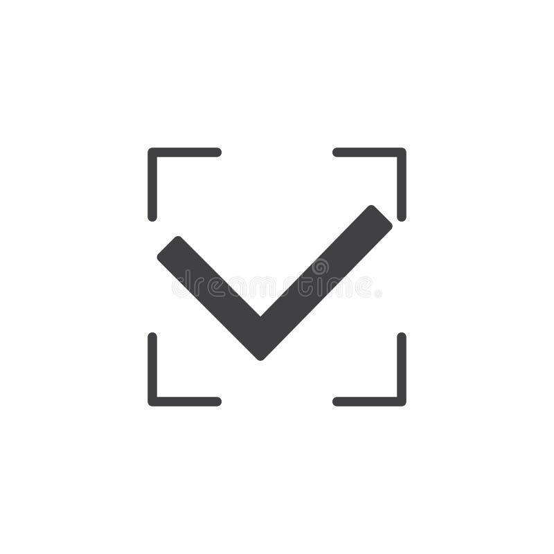 Accepted Logo Badge Design Element in Black & White Colors. Approved ...