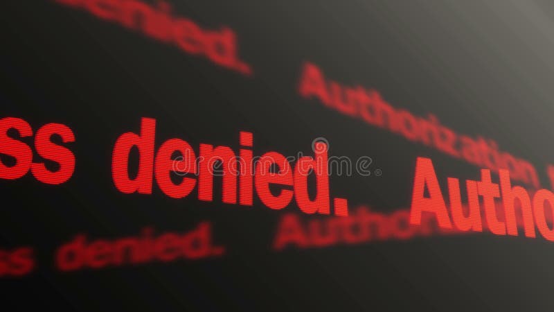 Unauthorized Access Alert Warning Error Message Blinking on Screen ...