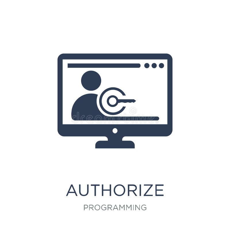 Authorize Icon. Trendy Modern Flat Linear Vector Authorize Icon Stock ...