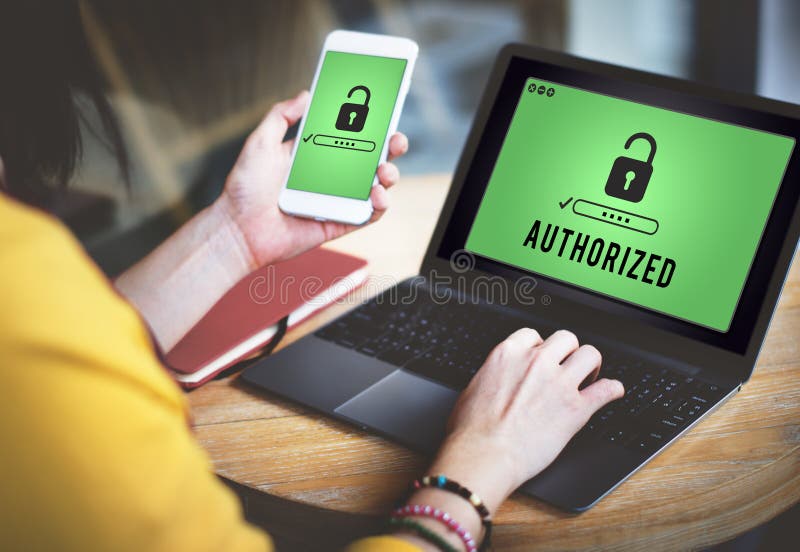 Authorized Access Opened Pass Authority Concept Stock Image - Image of ...