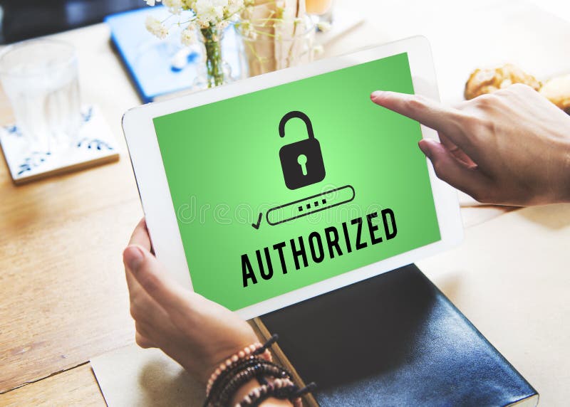 Authorized Access Opened Pass Authority Concept Stock Image - Image of ...