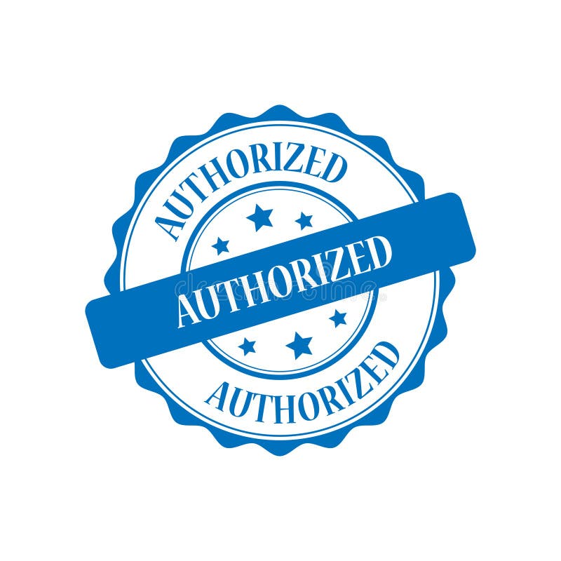 Authorized Stamp Illustration Stock Vector - Illustration of design ...