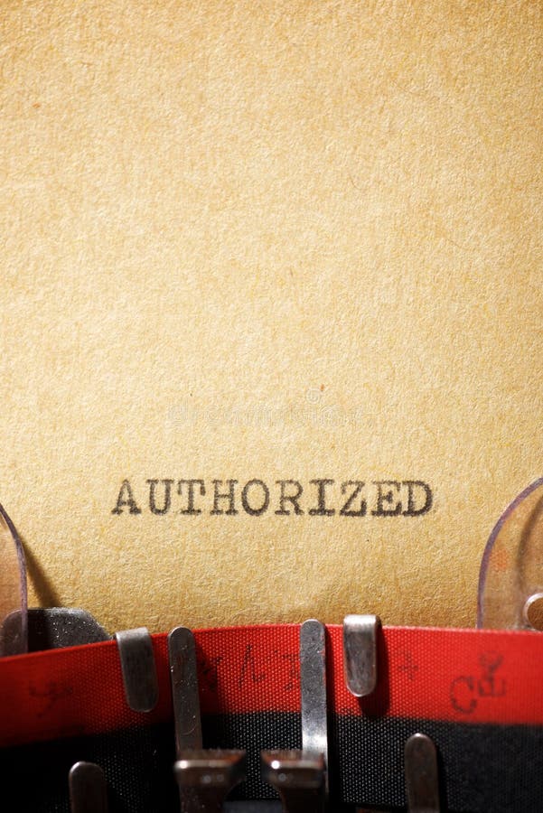 Authorized concept view stock image. Image of document - 273850251