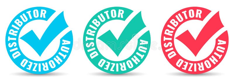 Authorized Distributor Grunge Rubber Stamp Stock Vector - Illustration ...