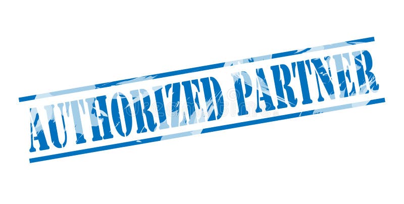 Authorized blue stamp stock vector. Illustration of blue - 119469023