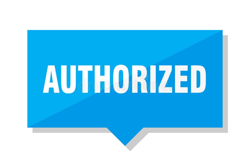 Authorized blue stamp stock vector. Illustration of blue - 119469023