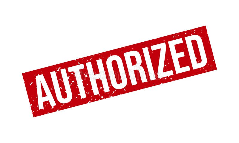 Authorized Rubber Grunge Stamp Seal Stock Vector Stock Vector ...