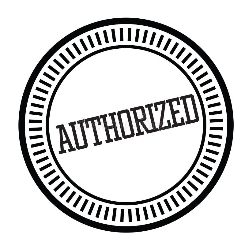 Authorized rubber stamp stock vector. Illustration of accreditation ...