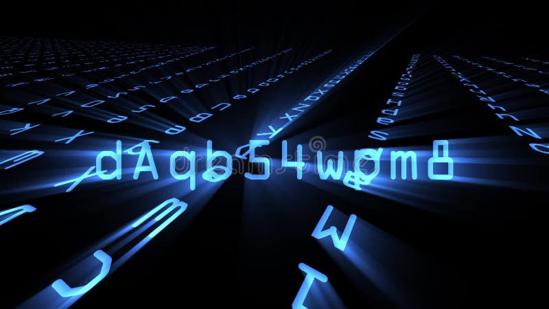 Animated Blue Matrix Wallpaper