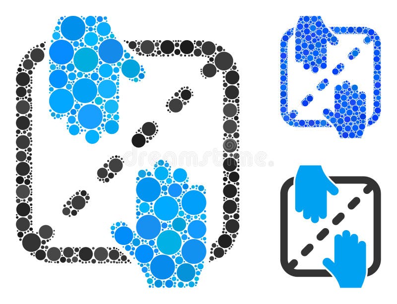 Authorized Shares Mosaic Icon of Circles Stock Vector - Illustration of ...