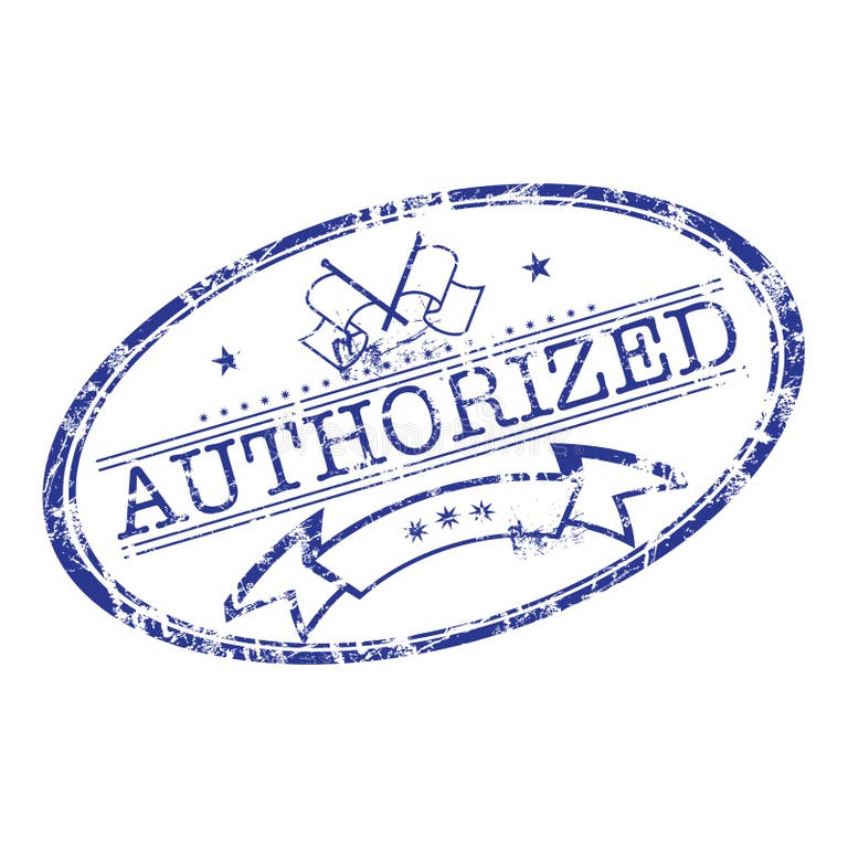 Authorized stamp stock vector. Illustration of authorization - 7864172